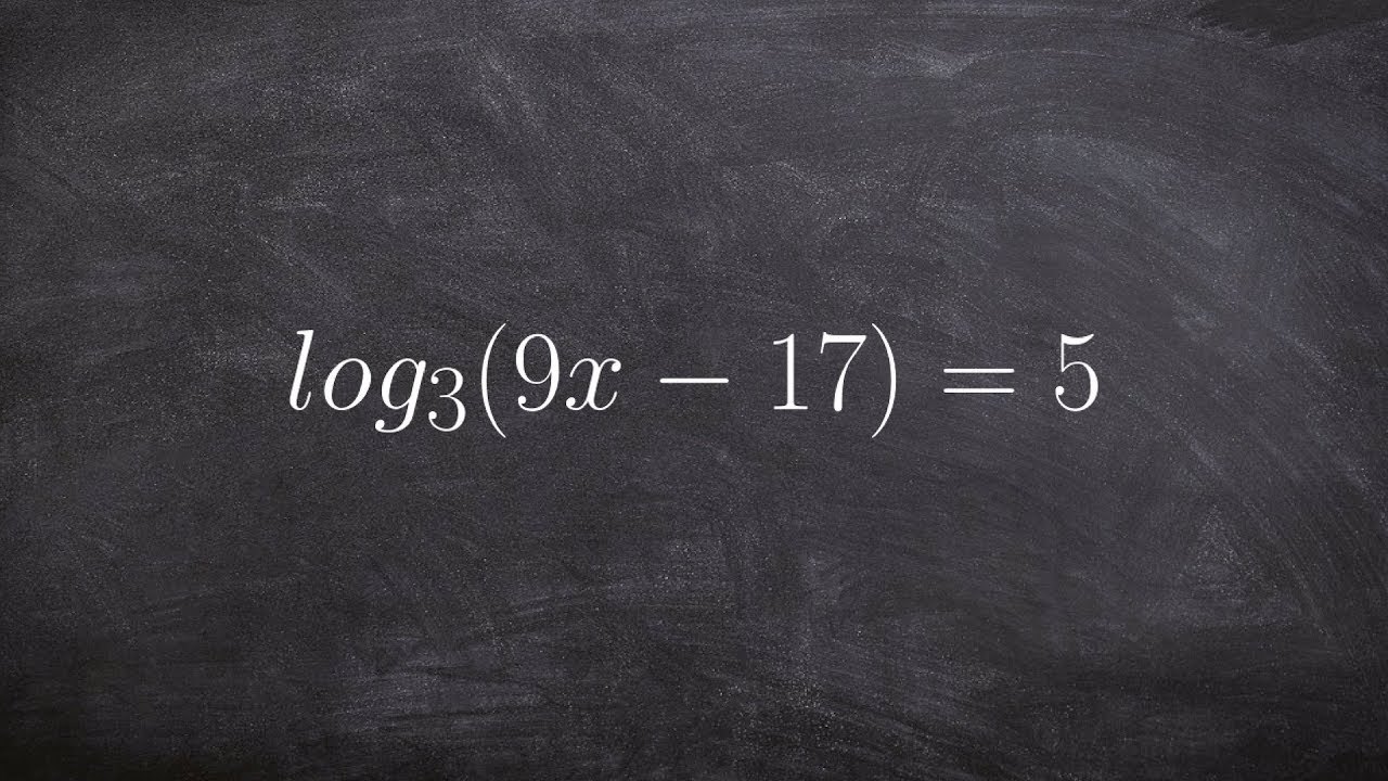 Converting an equation to exponential form | Maths Converting an equation to exponential form | Maths